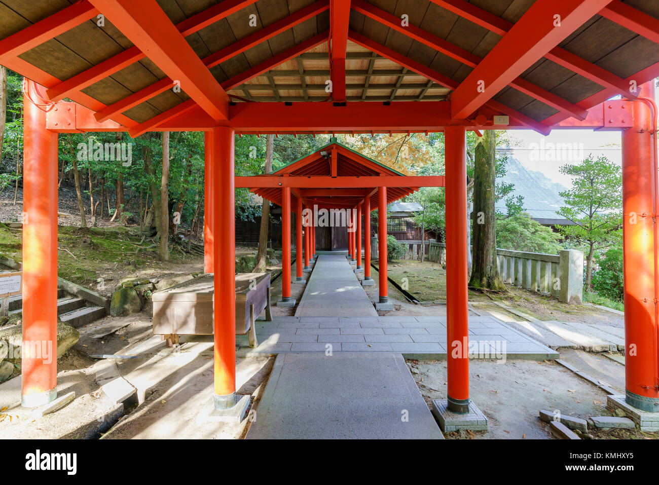 Schöne Omi Jingu in Otsu, Shiga Präfekturen, Japan Stockfotografie - Alamy