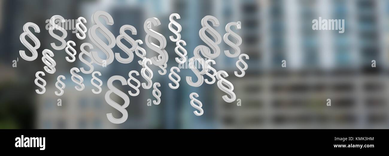 Digital composite von Abschnitt Symbol Symbole in Stadt Stockfotografie ...