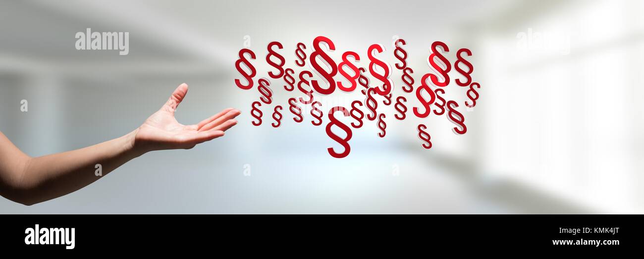 Digital composite von Hand Abschnitt Öffnen mit Symbol Symbole ...