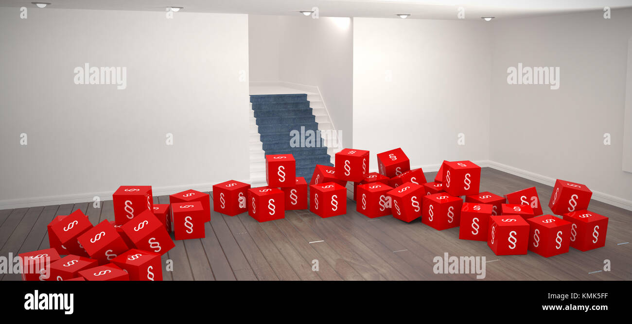 Vektor Icon von Abschnitt Symbol gegen weiße Zimmer mit Treppe ...