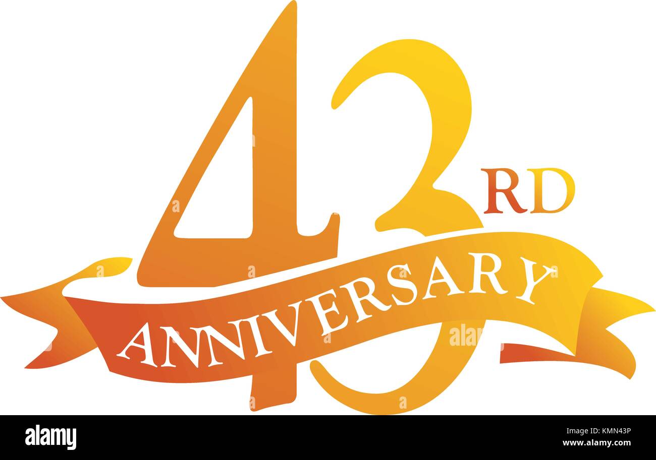 43 geburtstagslogo Stock-Vektorgrafiken kaufen - Alamy