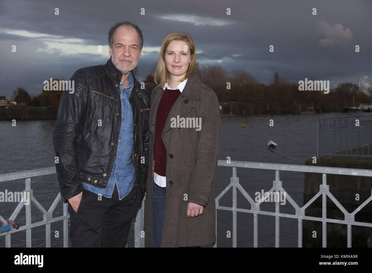 Akteure Förderung der neuen ZDF-Serie oko' in Hamburg Finkenwerder ...