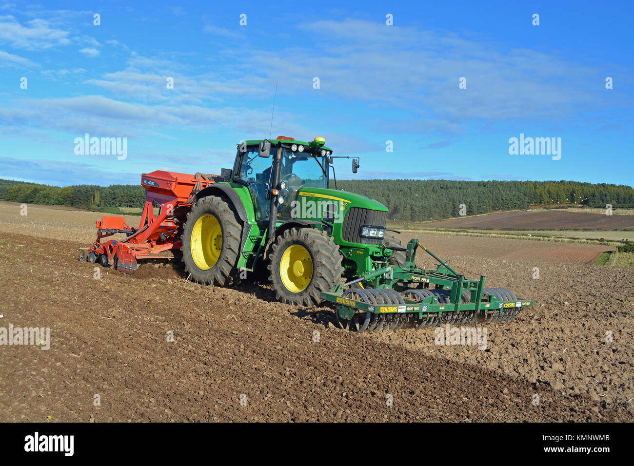 John Deere 7530 Traktor Stockfotografie - Alamy
