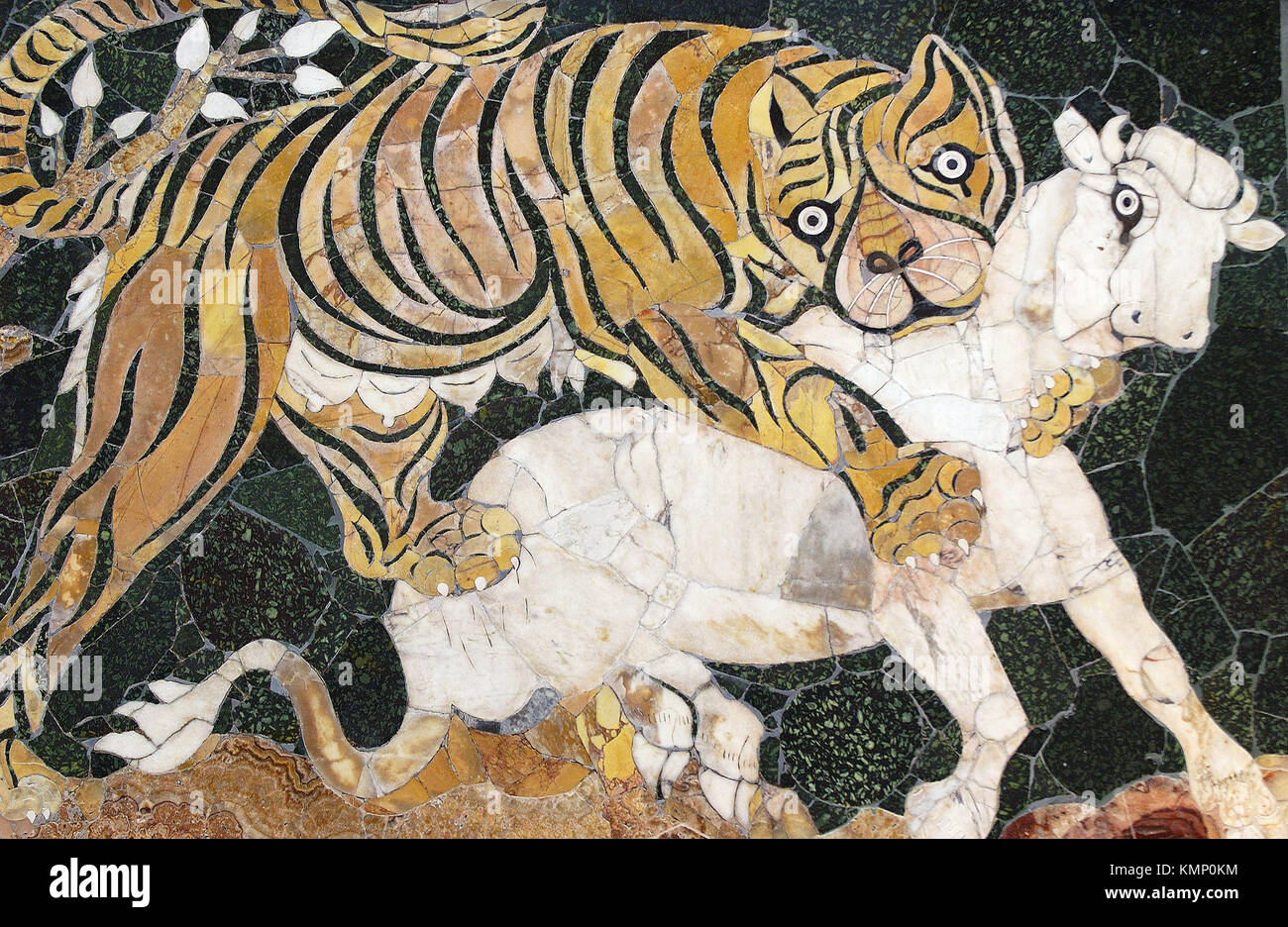 "Opus sectile" (römische Mosaik dekorative Technik) von Tiger Kuh ...