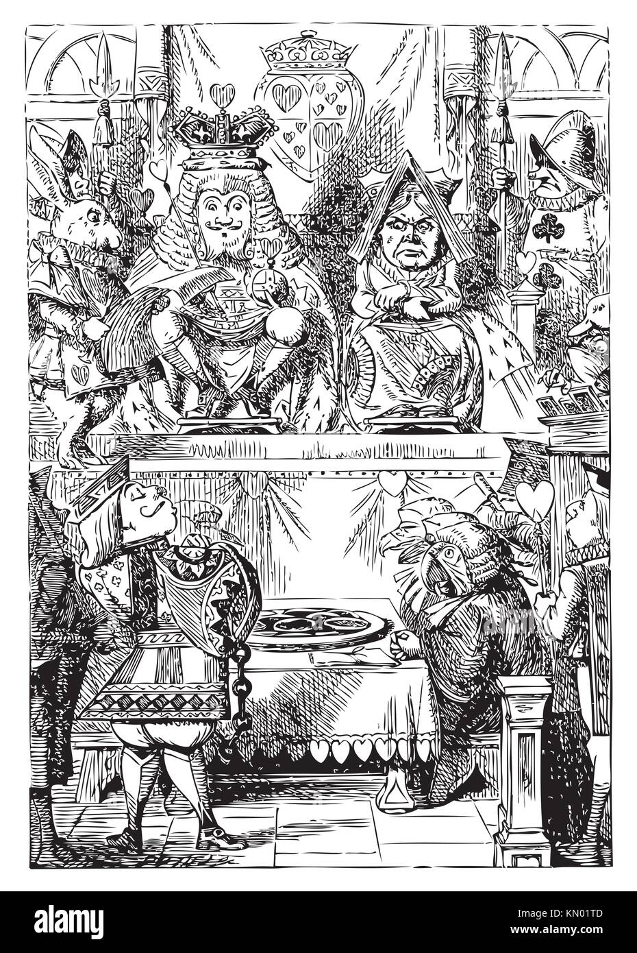 Alice im gerichtssaal als die Ausgeschnittene Stockfotos und -bilder ...