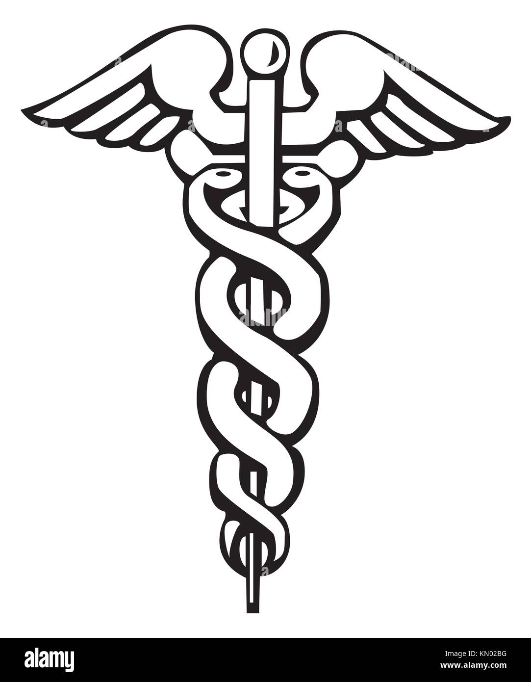 Caduceus, griechische Zeichen oder symbol Stockfotografie - Alamy