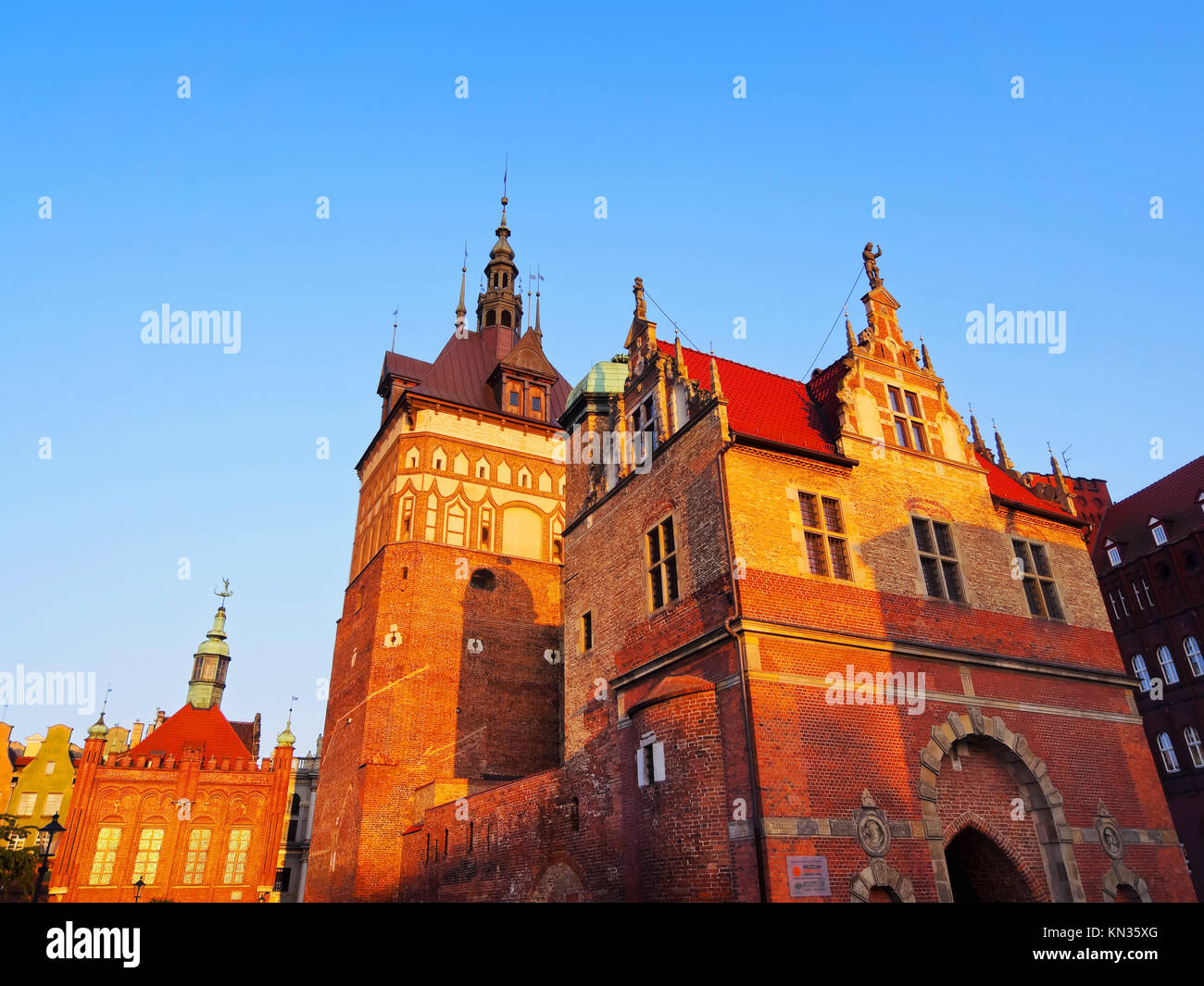Folter und Gefängnis Turm, Amber Museum in der Altstadt von Danzig ...