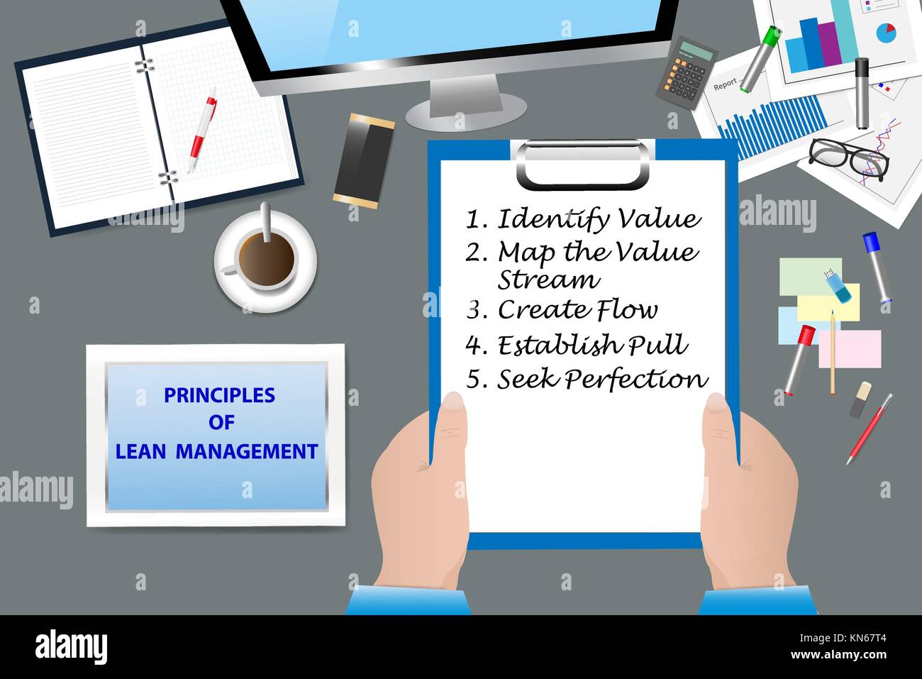 Lean management vektor vektoren -Fotos und -Bildmaterial in hoher ...