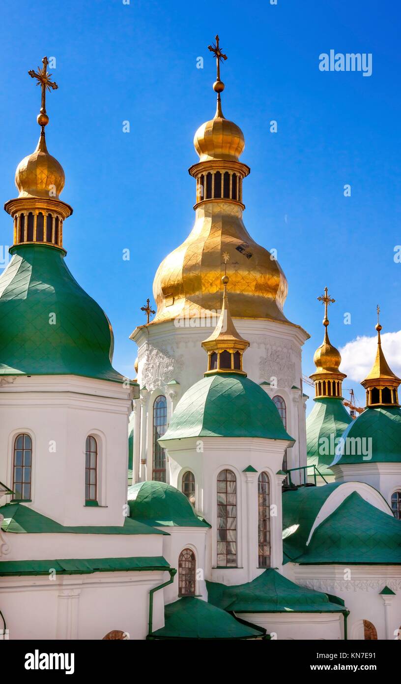 Saint Sophia Sofia Cathedral Spires Tower goldenen Kuppel Sofiyskaya ...