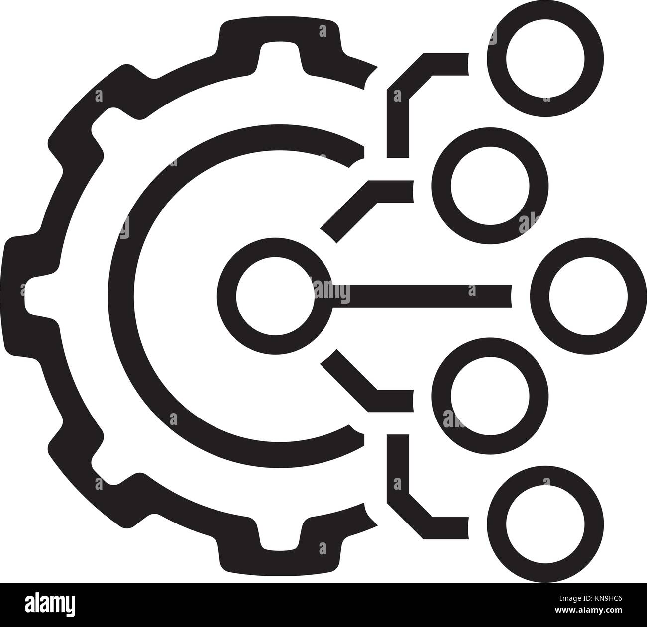 Integration innovation icon flat design -Fotos und -Bildmaterial in ...