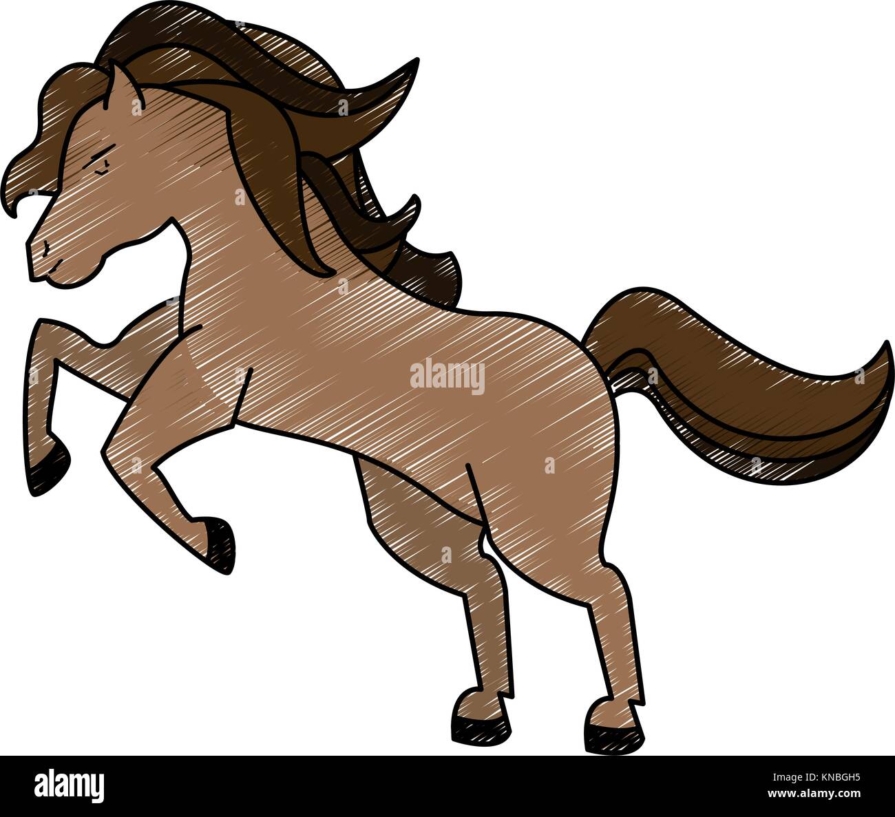 Cartoon Illustration Funny Comic Horse Stockfotos und -bilder Kaufen ...