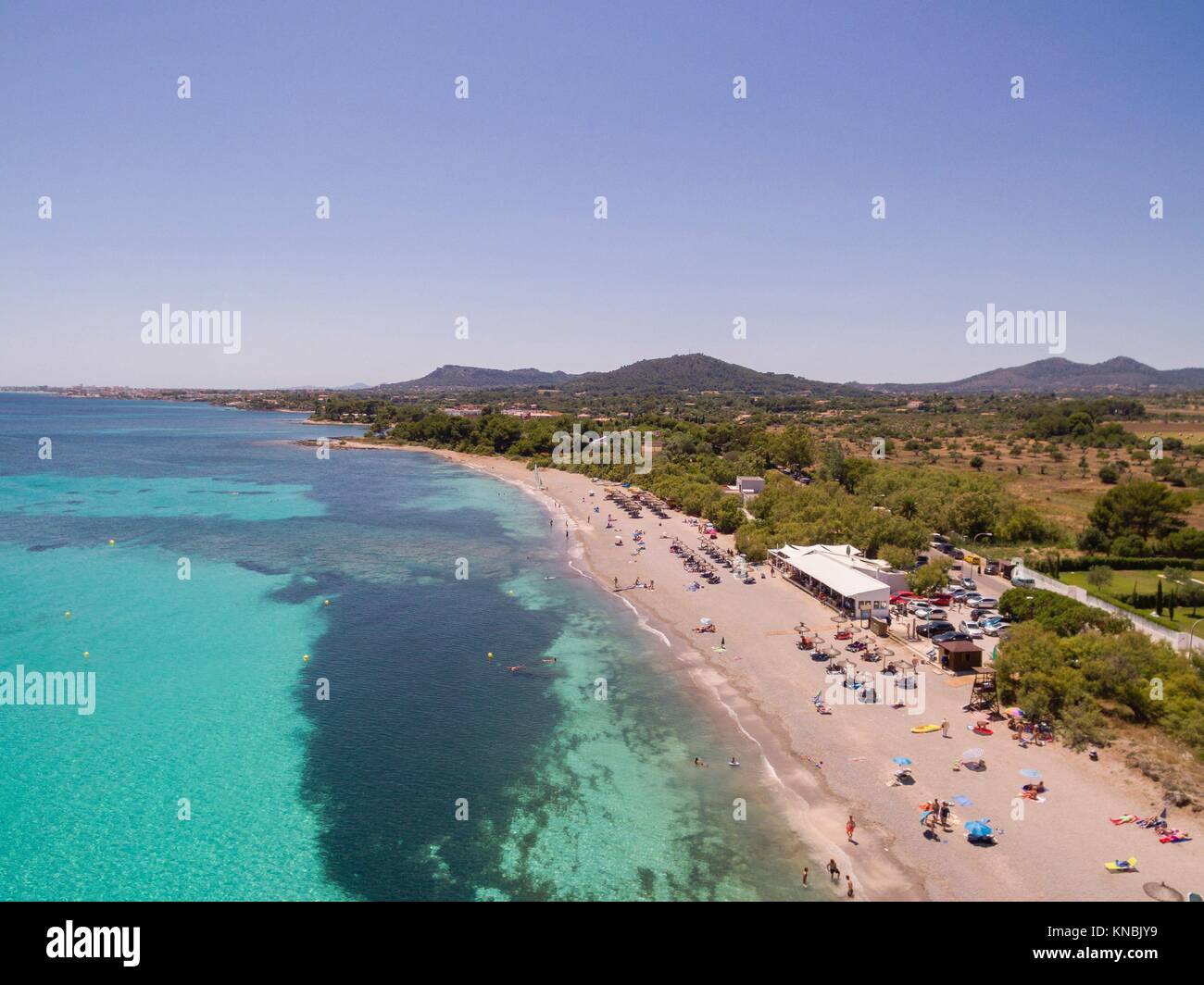 Es Ribell Strand, Cala Sa Marjal, Costa de los Pinos, Son Servera ...
