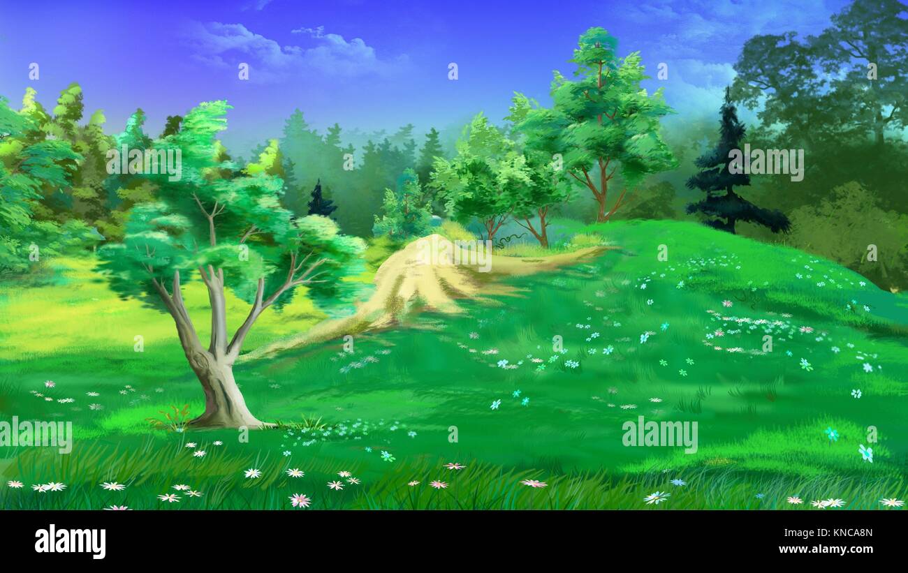 Cartoon landscape -Fotos und -Bildmaterial in hoher Auflösung – Alamy