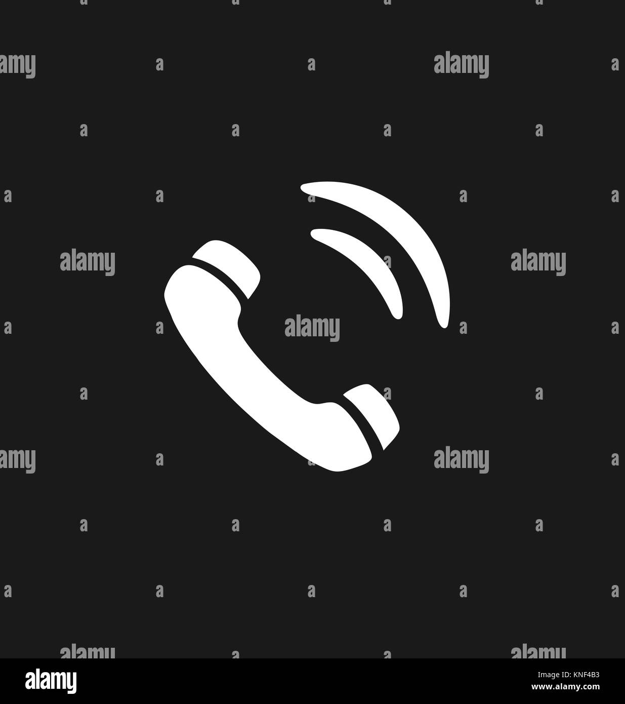 Flat icon phone handset icon -Fotos und -Bildmaterial in hoher ...