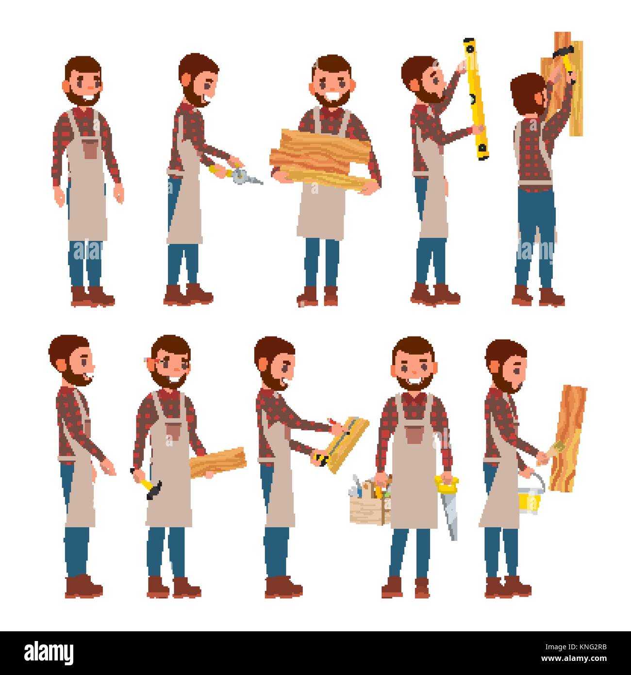 Tischler Cartoon Stockfotos und -bilder Kaufen - Alamy