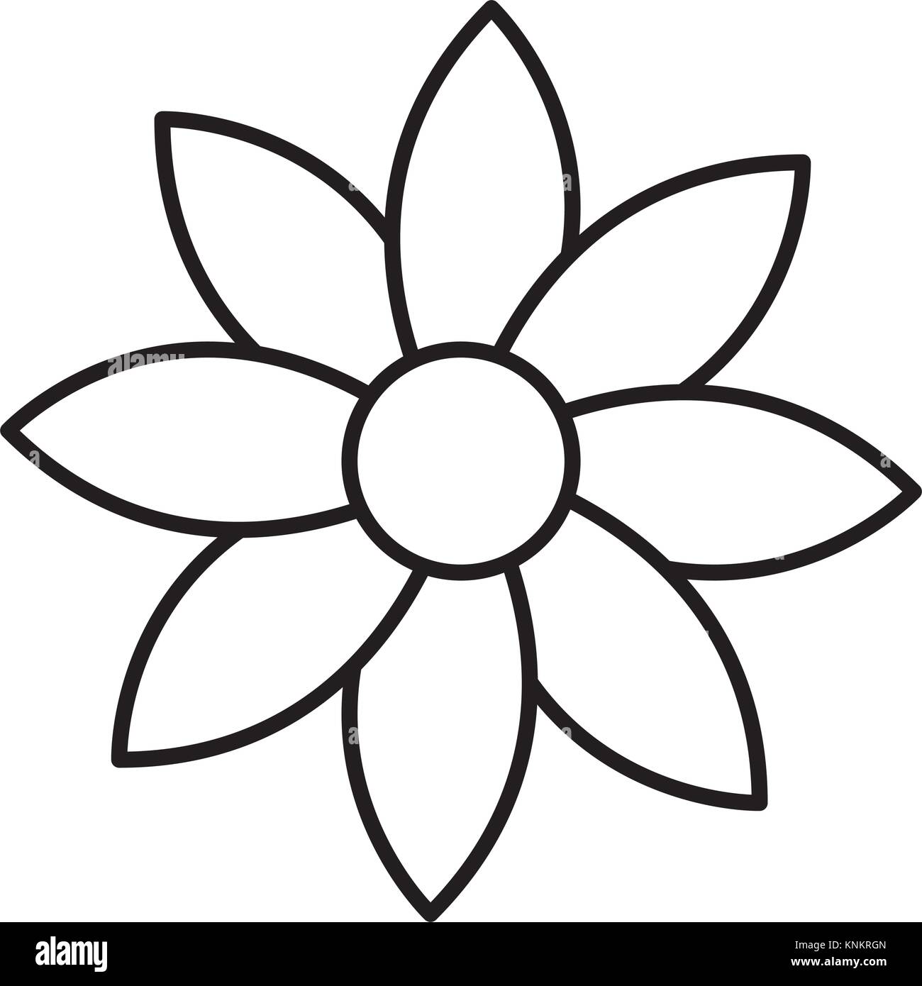 Natur Blumen Symbol Stock-Vektorgrafik - Alamy