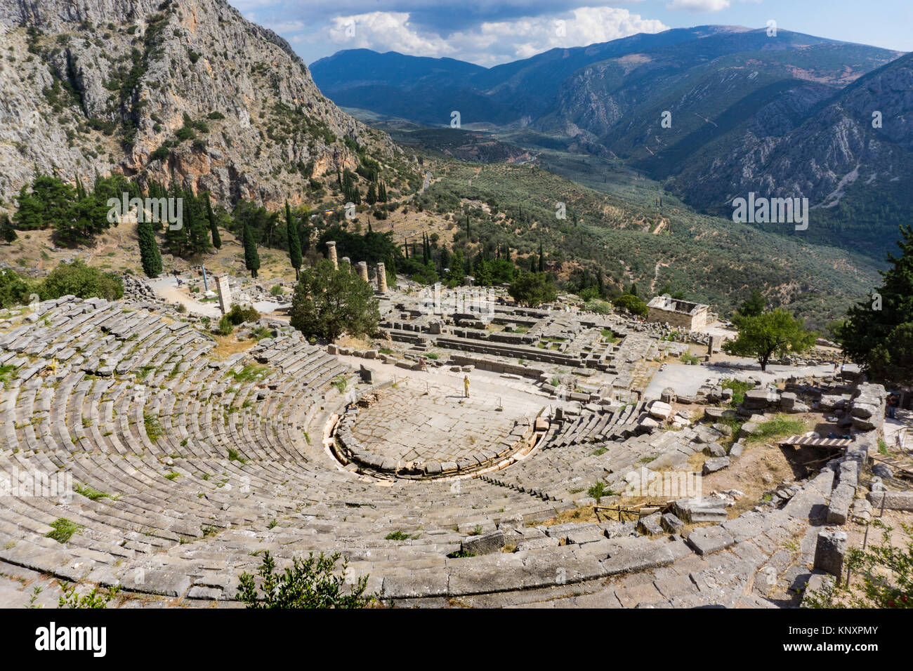 Das antike Theater von Delphi Griechenland Stockfotografie - Alamy