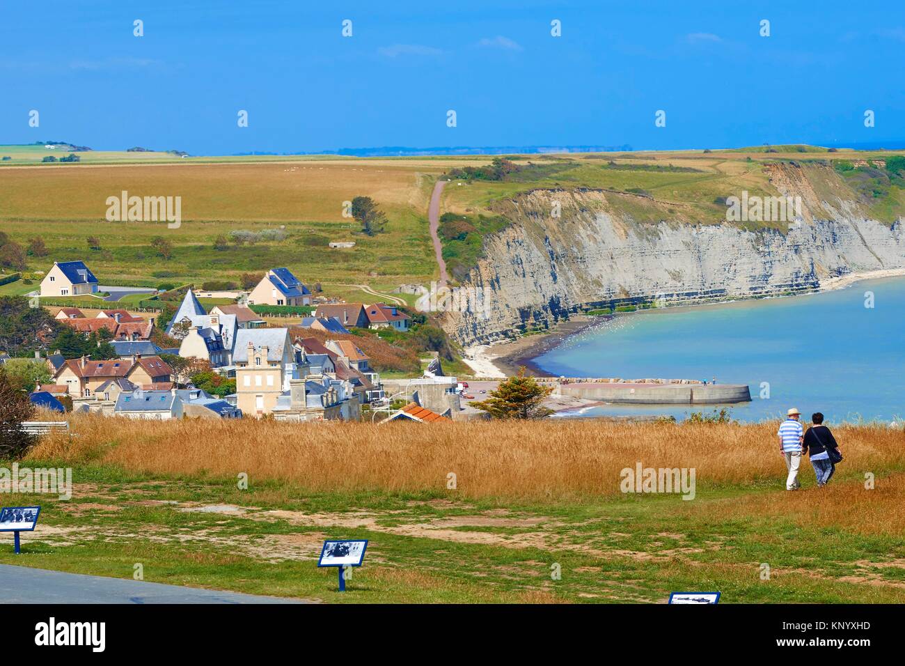 Mulberry Harbour Arromanches Gold Beach Stockfotos und -bilder Kaufen ...