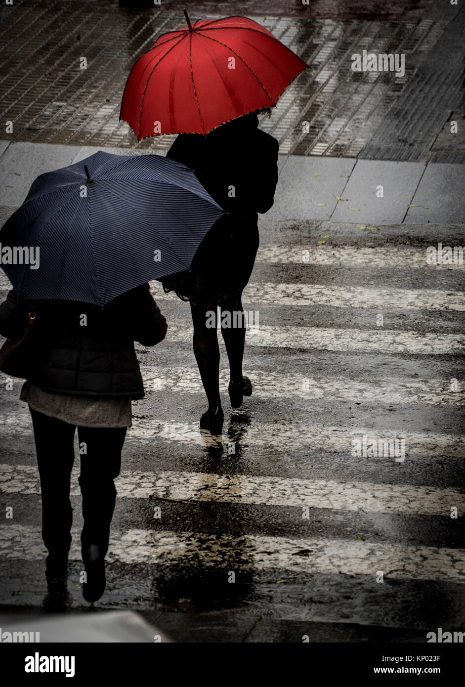 Fabelhafte Madrid Bei Regen Fotos