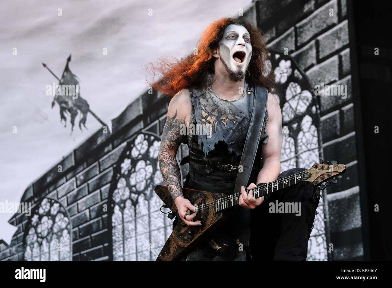 Die Deutsche power metal band Powerwolf führt ein Live Konzert im Swiss ...