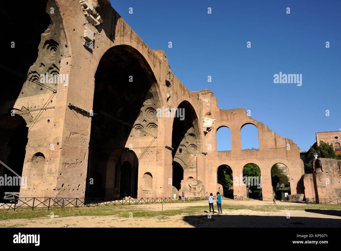 Rome Basilica Constantine Maxentius Stockfotos und -bilder Kaufen - Alamy