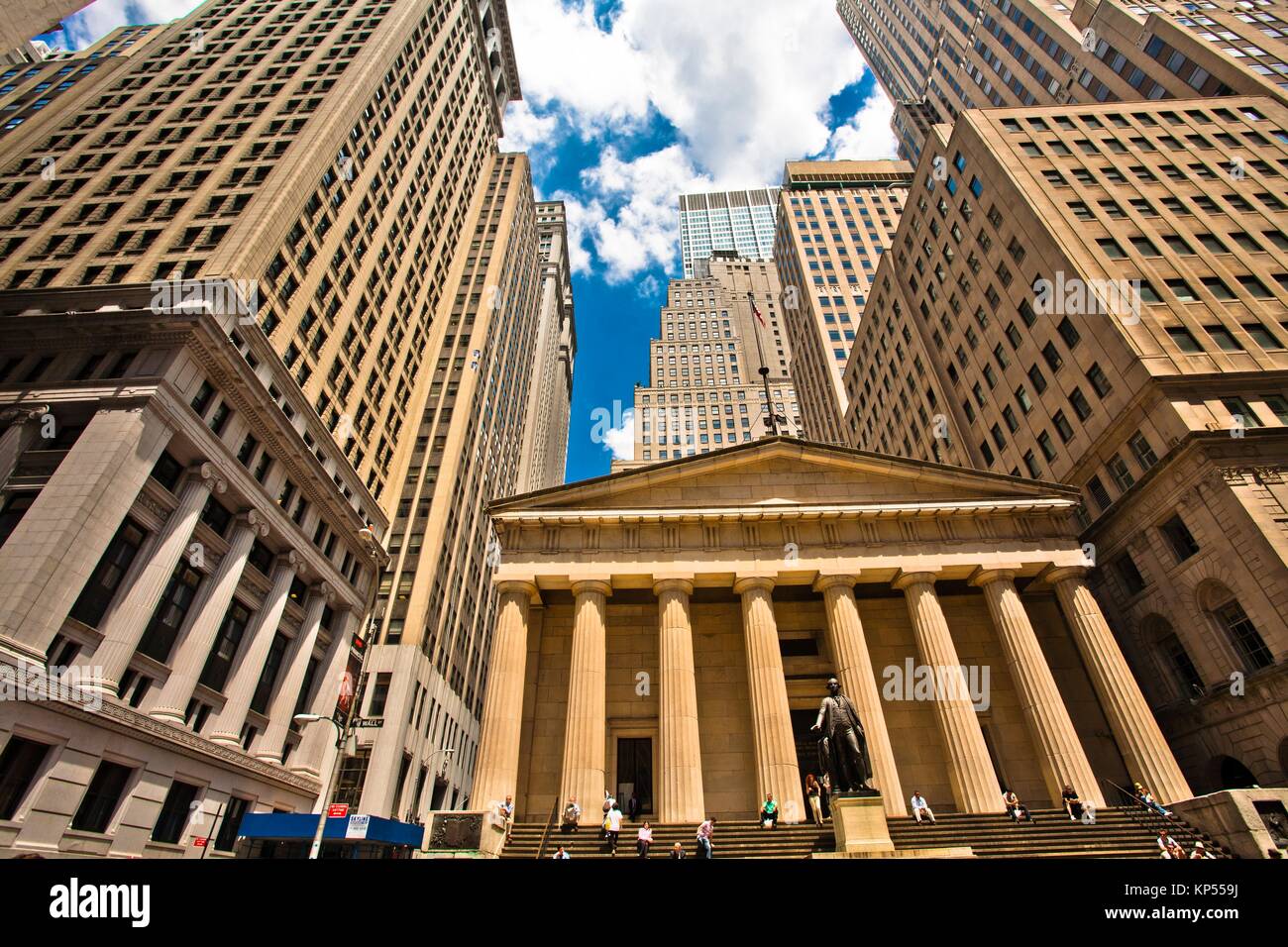 Federal Hall National Memorial, George Washington vor, Wall Street ...