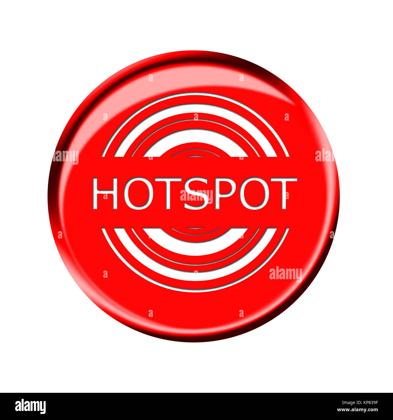 Schaltfläche mit Hotspot-Symbol und Beschriftung „ Hotspot ...