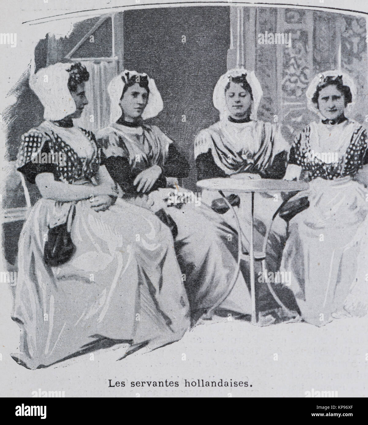 Niederländische Mägde, Frauen der Weltausstellung 1900 in Paris, Bild aus der Französischen ...