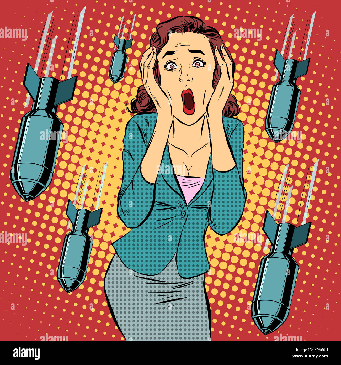 Panic Attack Cartoon Stockfotos & Panic Attack Cartoon Bilder - Alamy