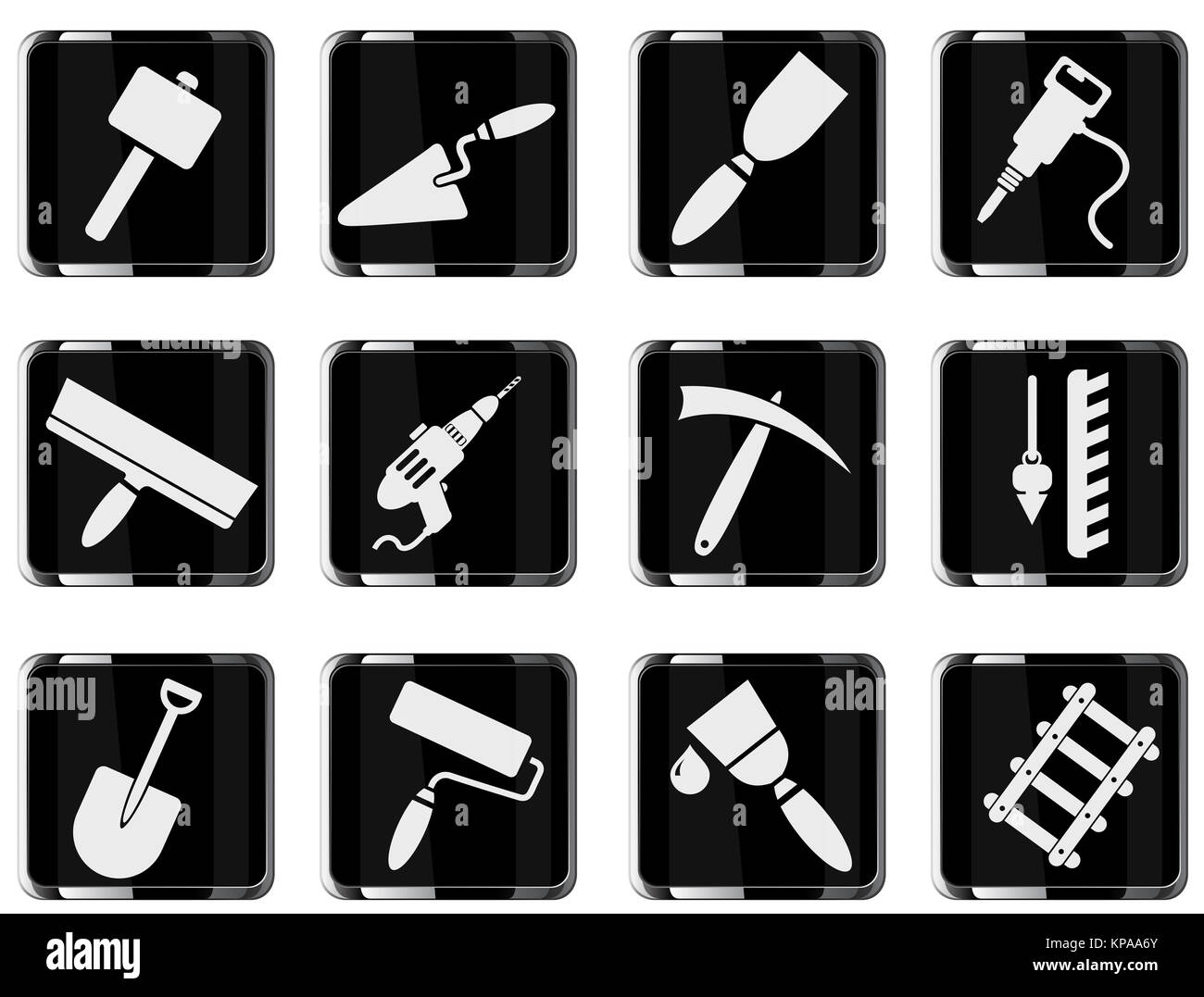 Symbole der Haustechnik Stockfotografie - Alamy