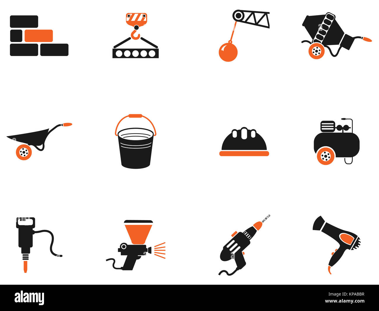 Symbole der Haustechnik Stockfotografie - Alamy