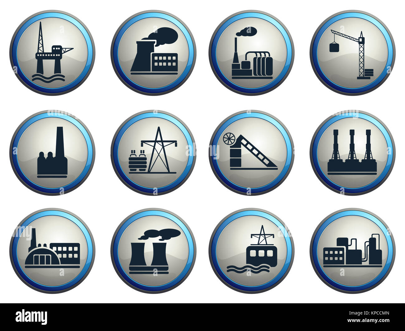 Werk und Industrie-Symbole Stockfotografie - Alamy