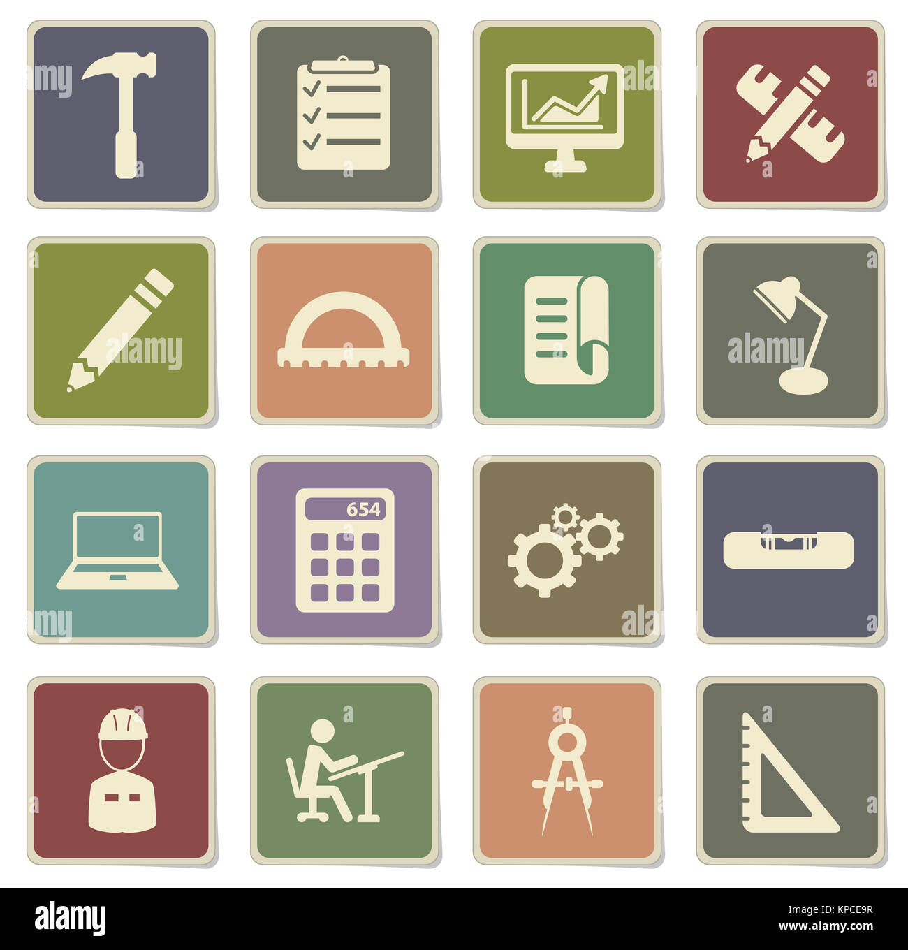 Technik einfach Symbole Stockfotografie - Alamy