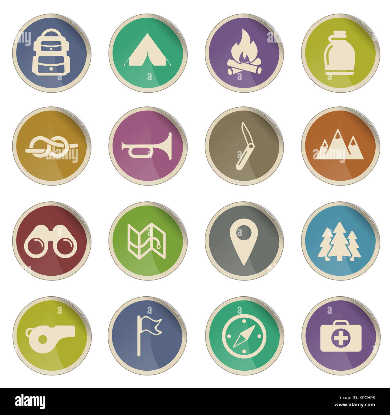 Boy Scout Label Symbole Stockfotografie - Alamy
