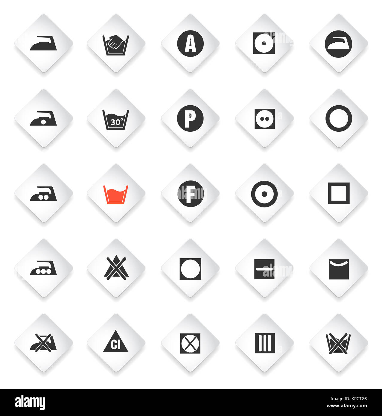 Washing instructions label symbols -Fotos und -Bildmaterial in hoher ...