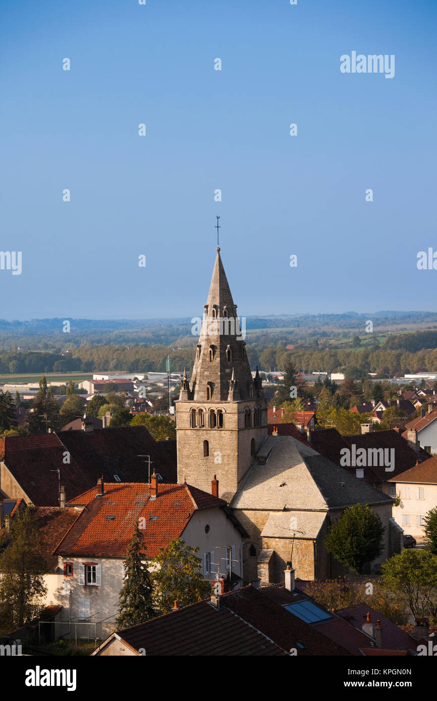 Frankreich, Franche-Comte, Jura Region Poligny, Überblick über die ...