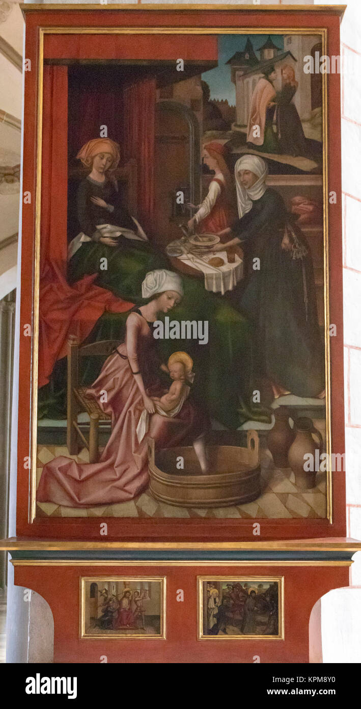 Gemälde aus dem Leben der Jungfrau Maria von Hans Holbein der Ältere , Augsburger Dom, 1493 ...