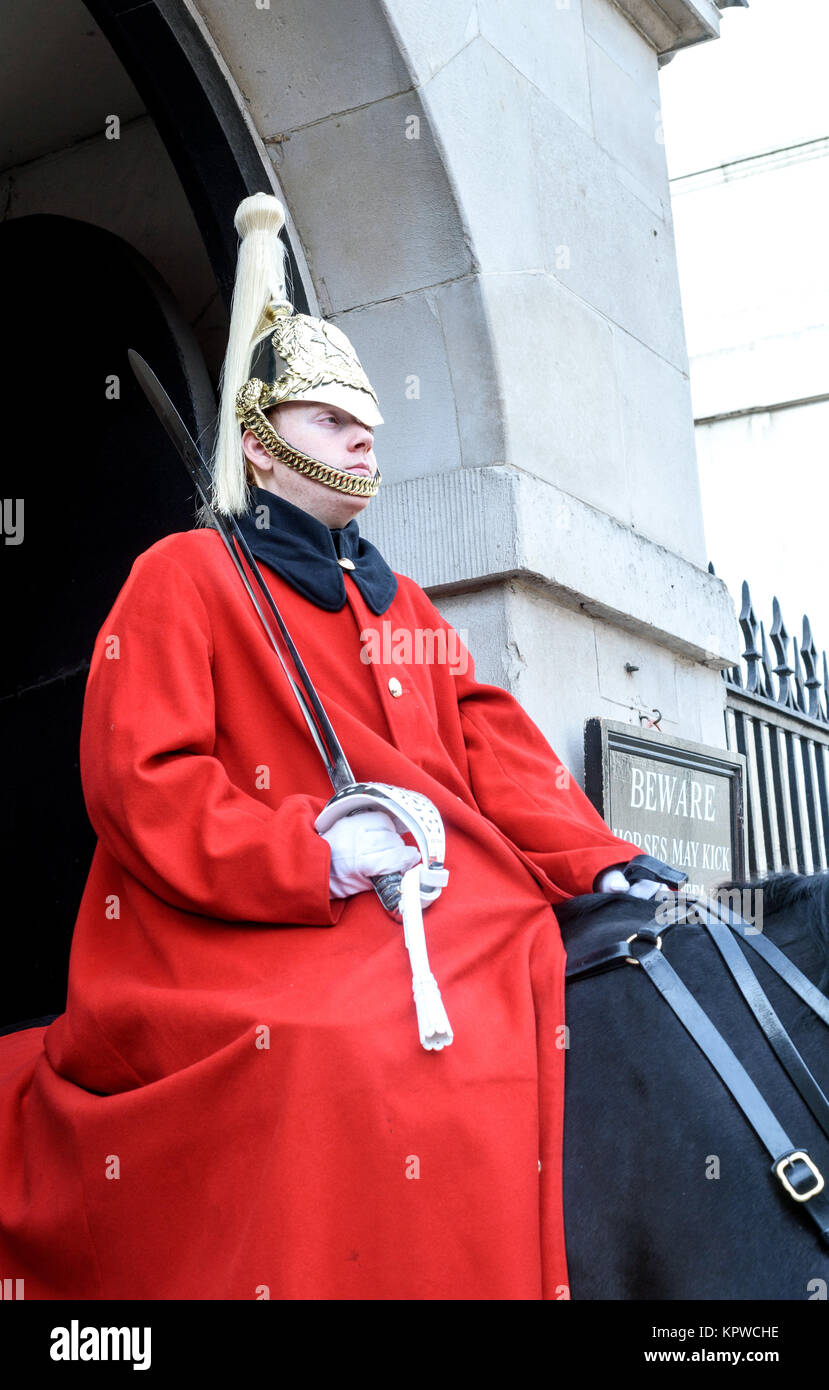 Horse Guards Golgatha Soldat auf seinem Pferd die Bewachung der St ...
