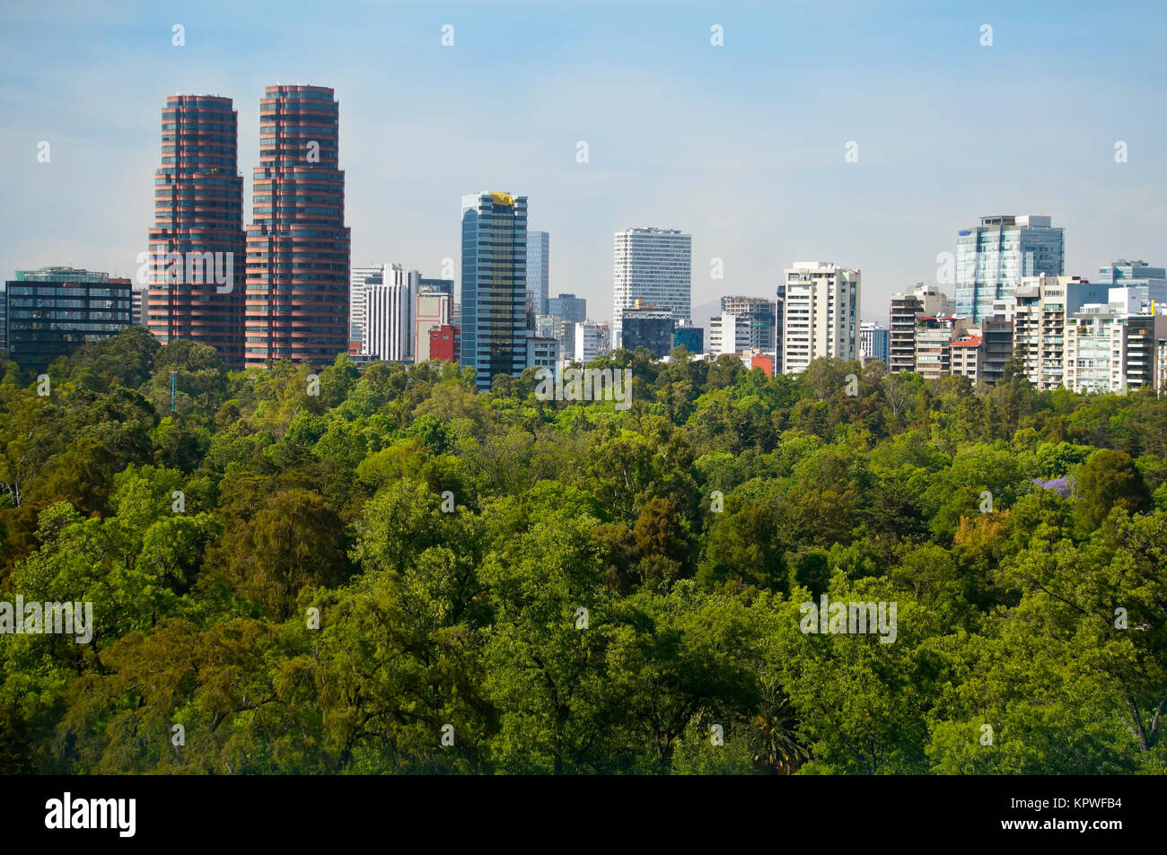 Lago de Chapultepec (Chapultepec See) im Chapultepec Park, Mexiko City ...