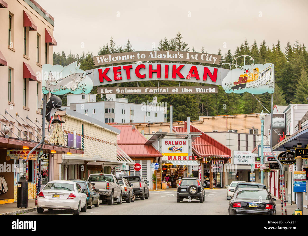 Welcome ketchikan sign alaska -Fotos und -Bildmaterial in hoher ...