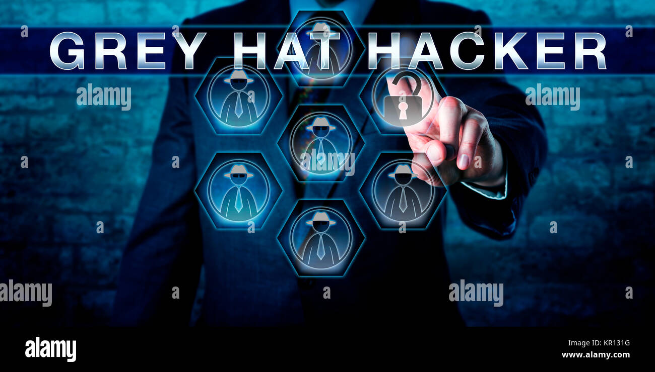 Graue hut hacker -Fotos und -Bildmaterial in hoher Auflösung – Alamy