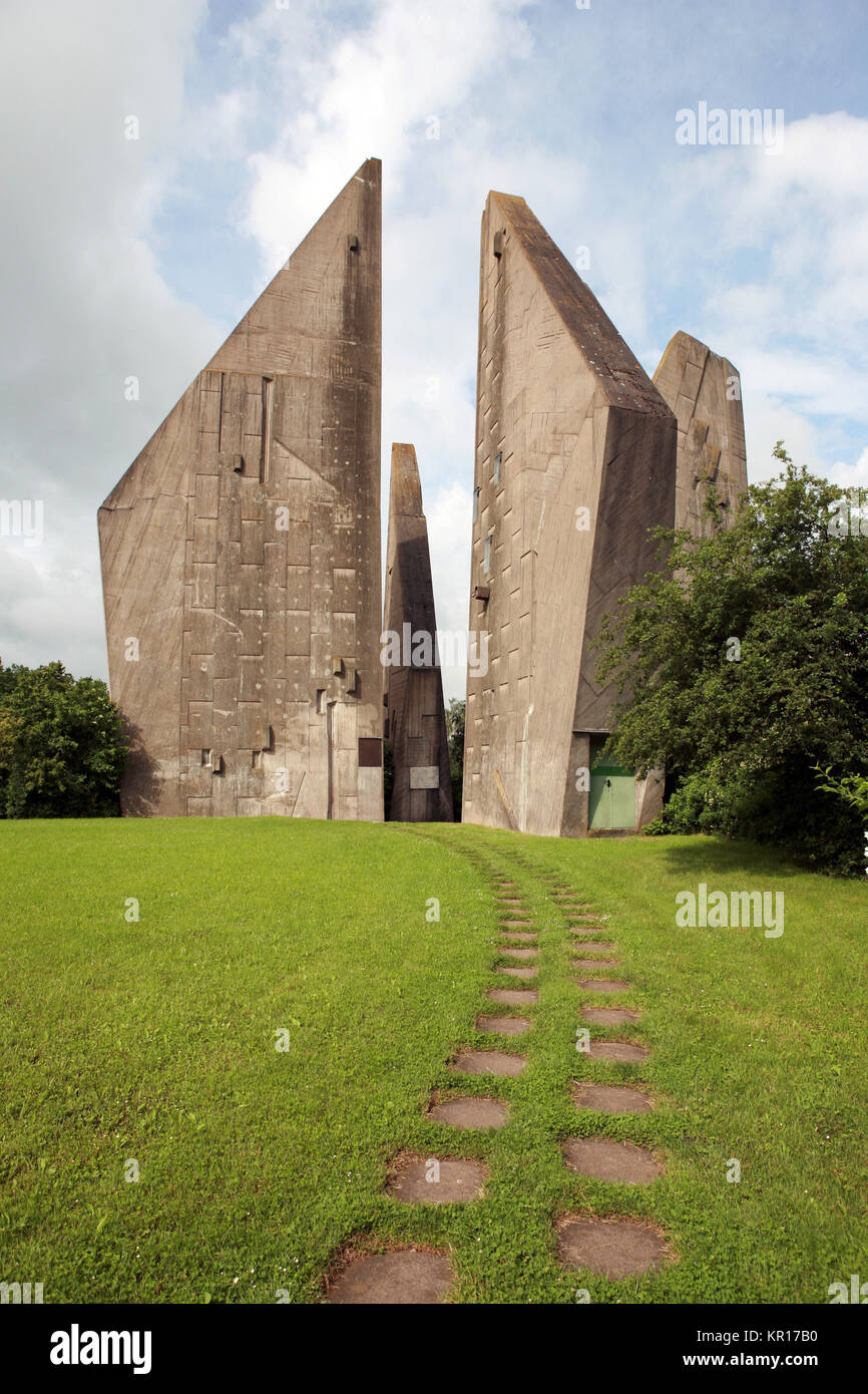 Mit dem Heimkehrer-Mahnmal Hagenberg, Friedland, Niedersachsen, Deutschland Stockfotografie - Alamy
