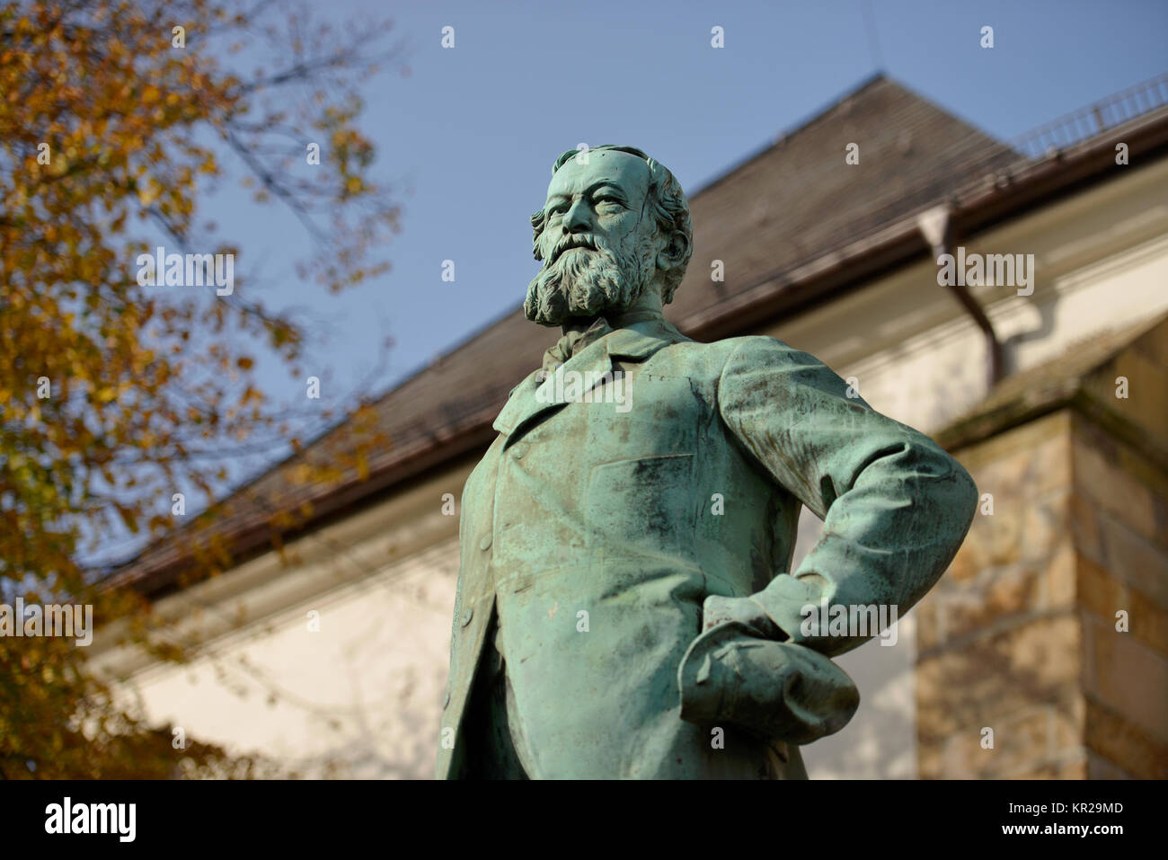 Alfred Kruppe Denkmal, Markt, Essen, Nordrhein-Westfalen, Deutschland ...