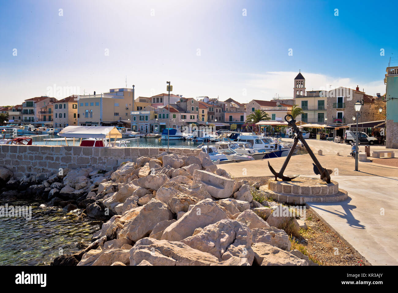 Vodice old town touristic destination -Fotos und -Bildmaterial in hoher ...
