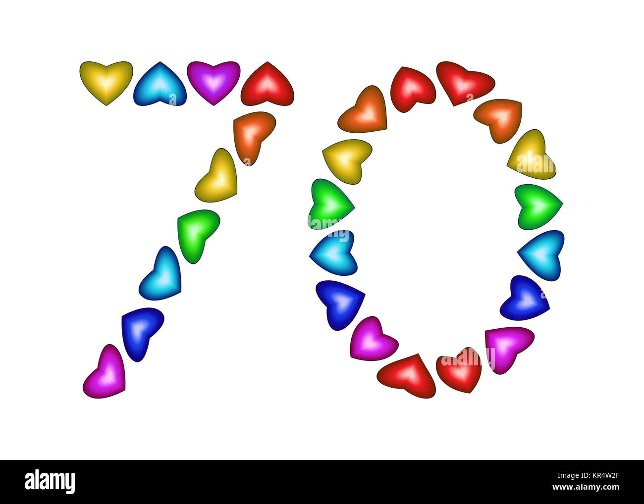 Happy birthday 70th birthday Ausgeschnittene Stockfotos und -bilder - Alamy