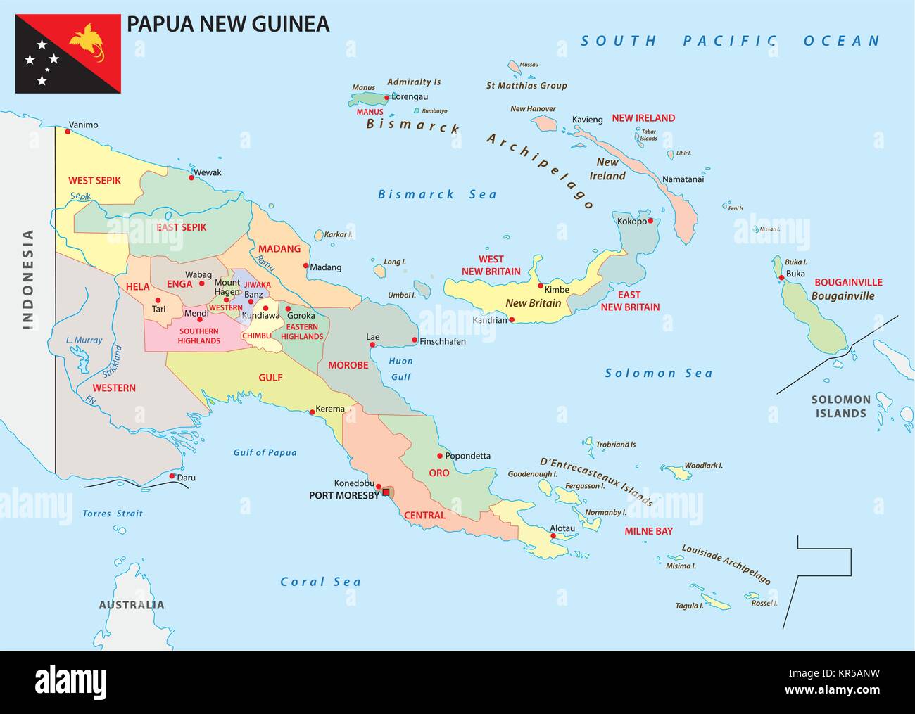 Papua new guinea map -Fotos und -Bildmaterial in hoher Auflösung – Alamy