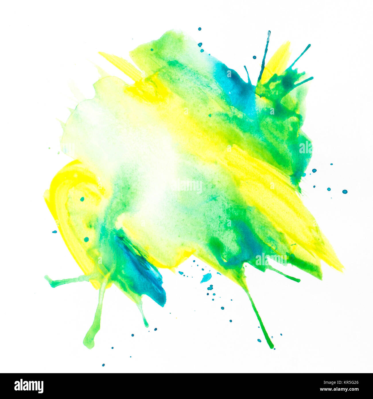 Modernes, buntes Aquarell Stockfotografie - Alamy