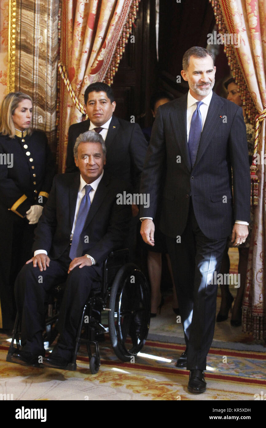 Madrid, Madrid, Spanien. 18 Dez, 2017. König Felipe VI. von Spanien ...