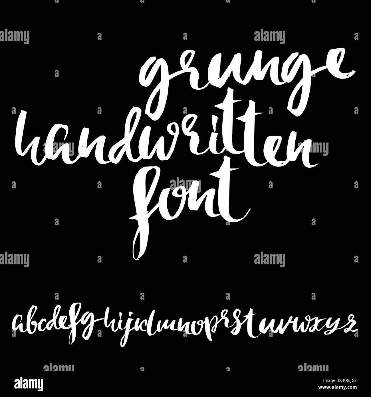 Hand gezeichnet elegante Kalligraphie Schrift. Moderne Pinsel ...