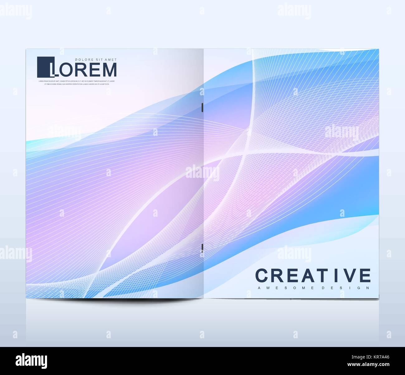 Moderne vector Template für bi-fold Broschüre, Faltblatt, Flyer, Cover ...